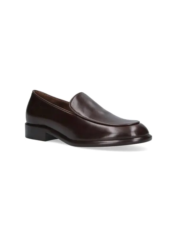 Khaite Leather Loafers - Brown