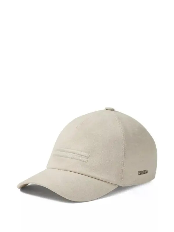 Zegna Oasi Linen Baseball Cap - Neutrals