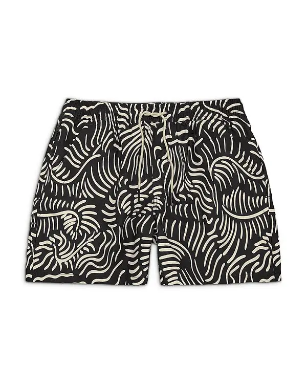 Oas Tar Lorenzo 4.3" Swim Shorts - Black