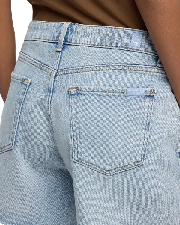 7 For All Mankind Monroe Long Denim Shorts