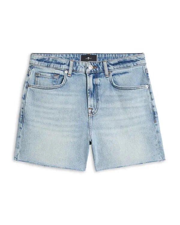 7 For All Mankind Monroe Long Denim Shorts