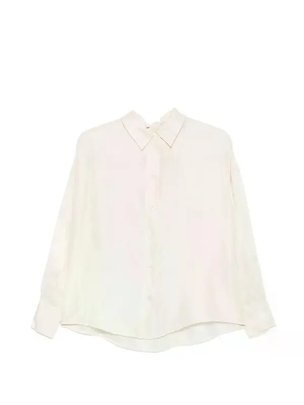 TELA Uvetta Tie-back Shirt - Neutrals