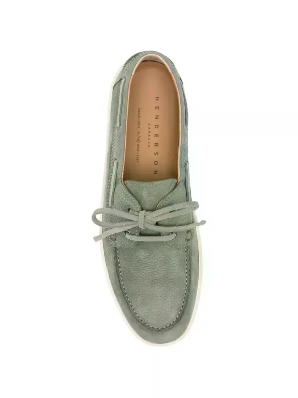 HENDERSON BARACCO Lace-up Boat Shoes - Green