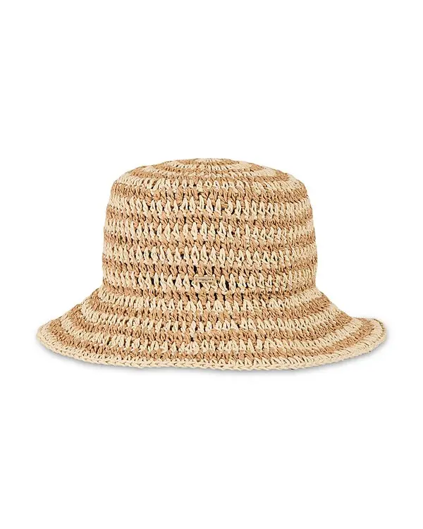 Eugenia Kim Jonah Twisted Crochet Packable Bucket Hat - Chocolate