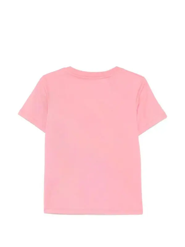 Closed V-neck T-shirt - Pink
