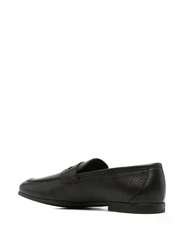 Canali Leather Penny Loafers - Brown