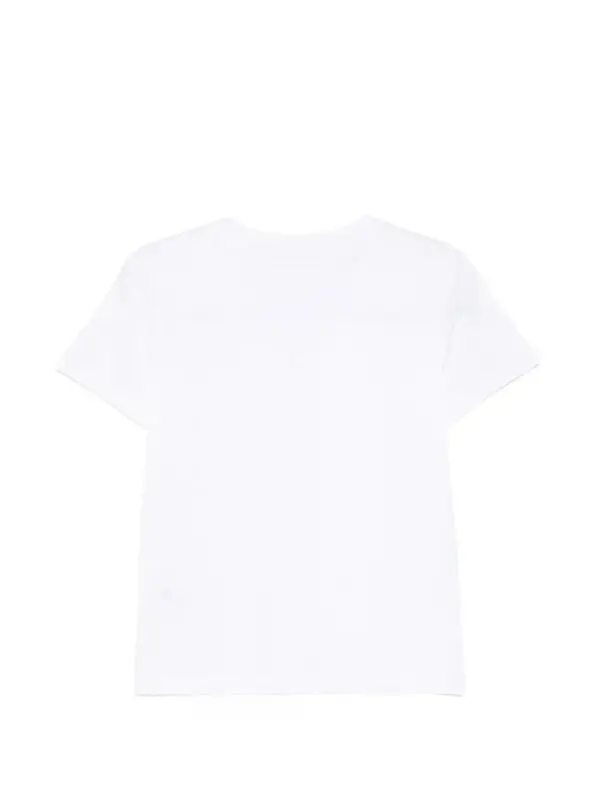 Closed V-neck T-shirt - White