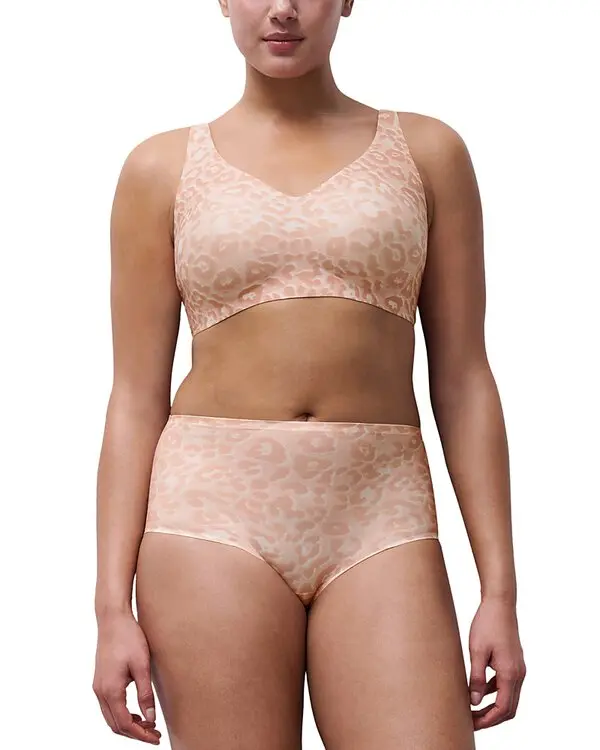 Chantelle Softstretch High Cut Brief - Leopard Blush