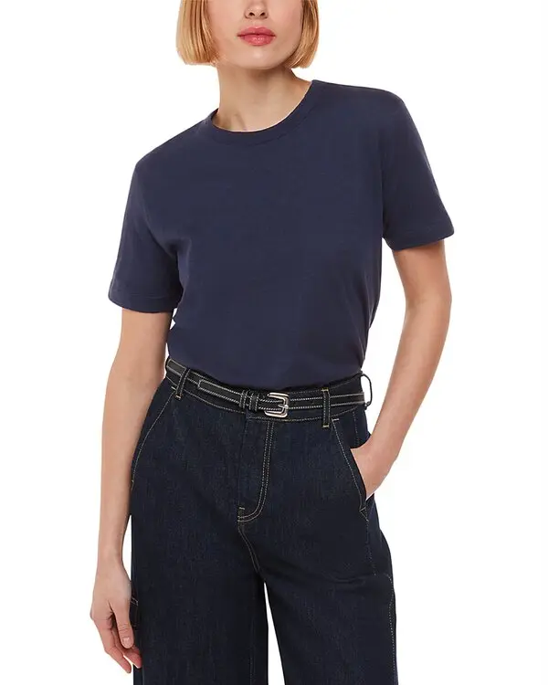 Whistles Emily Ultimate Tee - Navy