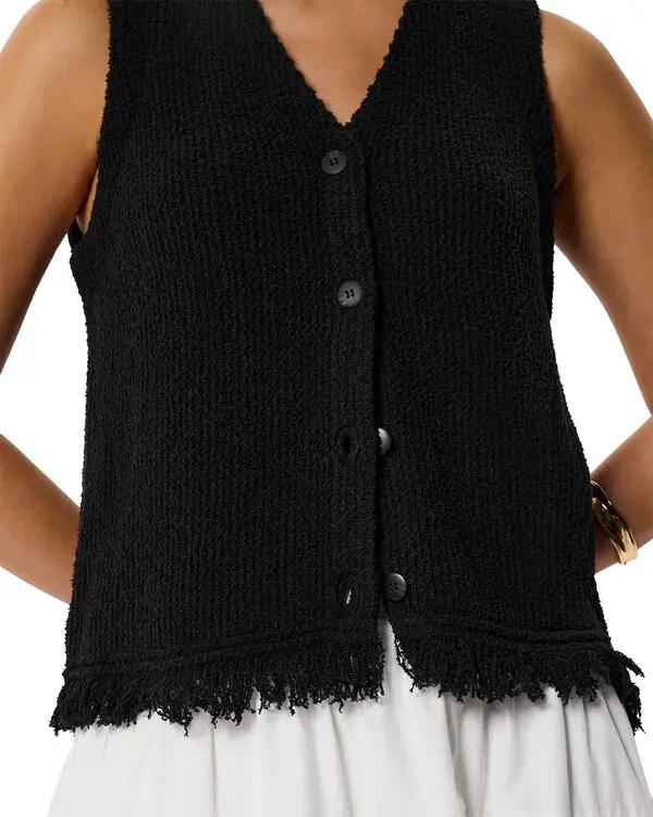 Whistles Cotton Blend Boucle Tank Top