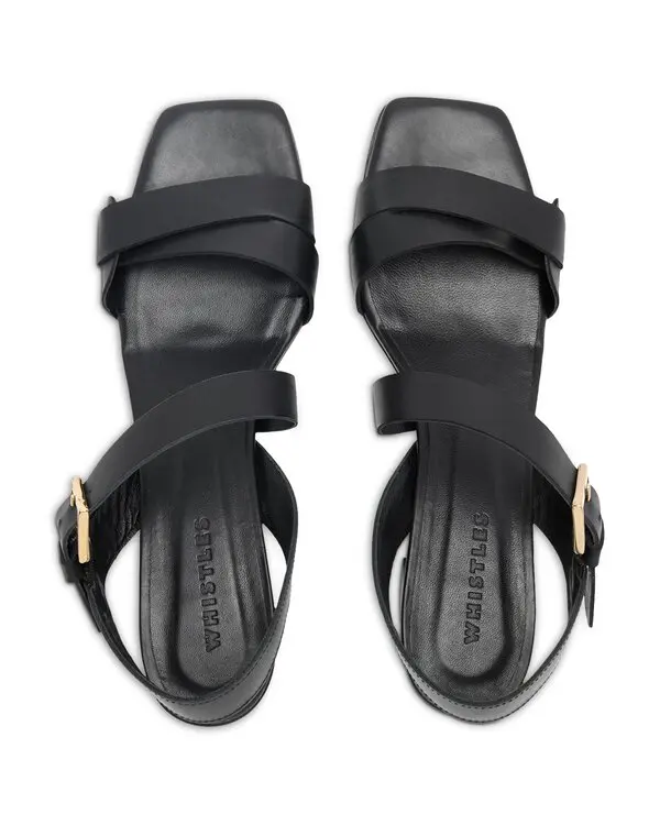 Whistles Block Heel Buckle Sandals