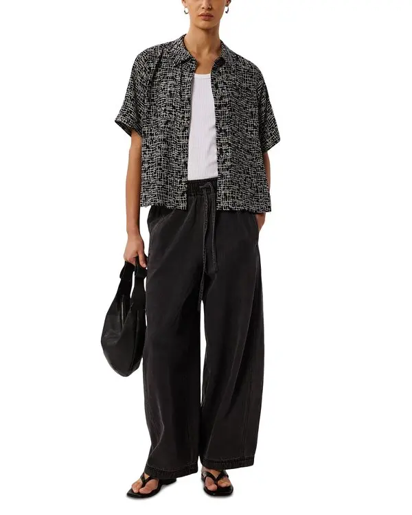Whistles Woven Grid Shirt