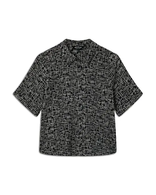 Whistles Woven Grid Shirt