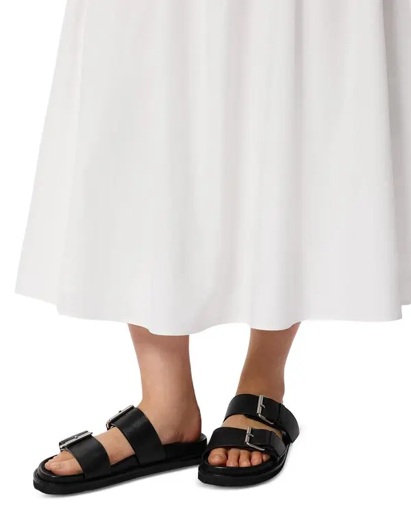 Whistles Leather Double Buckle Slides
