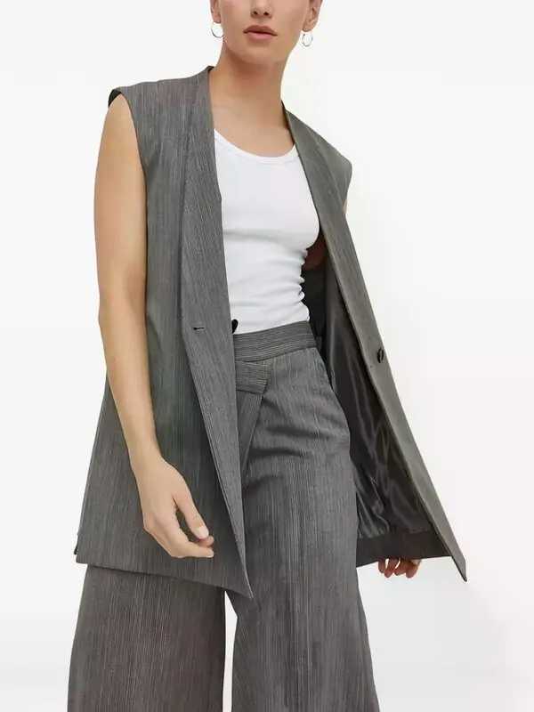 LOVECHILD Striped Waistcoat - Grey