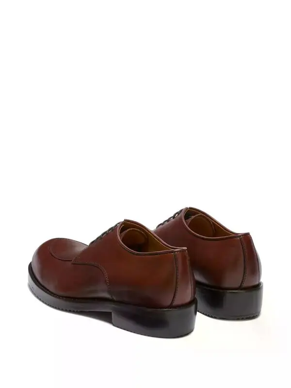 Dries Van Noten Leather Derby Shoes - Brown