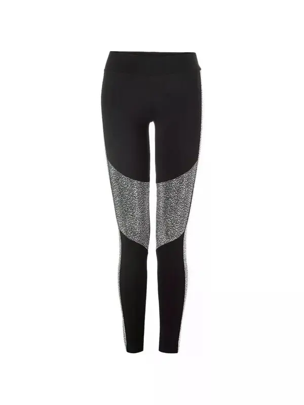 Philipp Plein Patterned-detail Leggings - Black