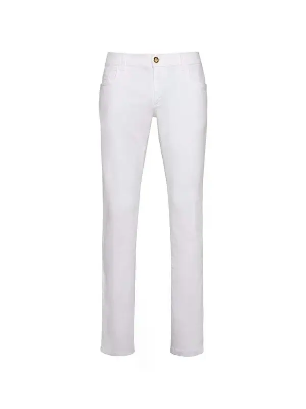 BILLIONAIRE Logo-patch Jeans - White