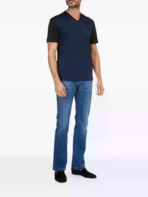 BILLIONAIRE Embroidered-logo Five-pocket Jeans - Blue