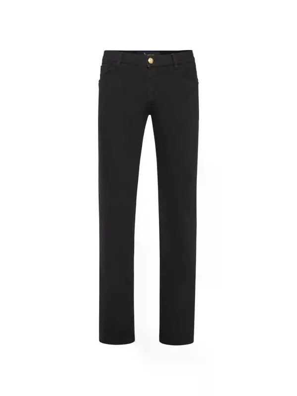 BILLIONAIRE Crest-embroidered Trousers - Black