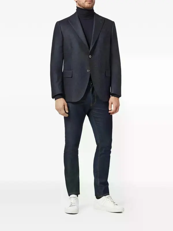 BILLIONAIRE Logo-detail Blazer - Blue