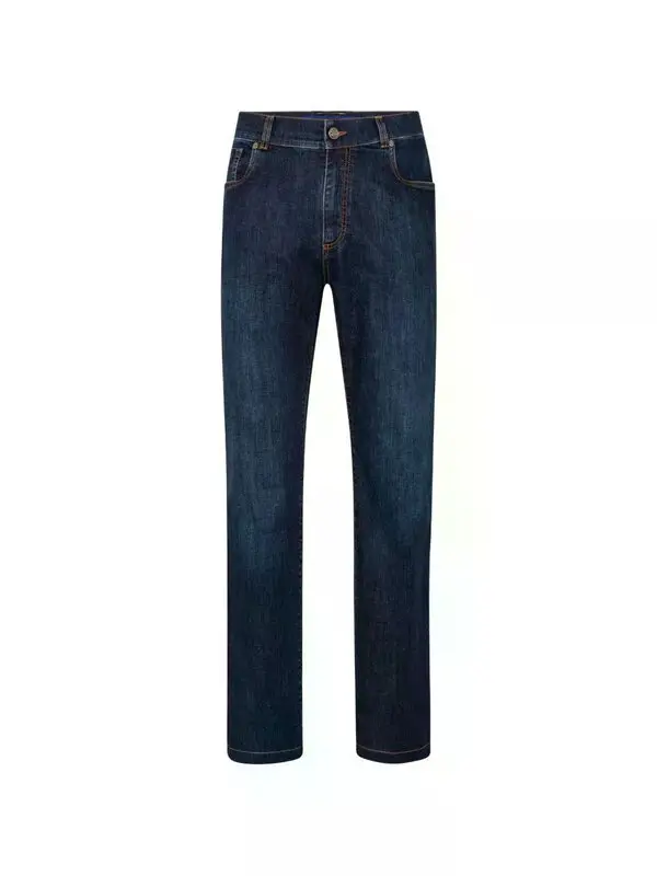 BILLIONAIRE Five-pocket Jeans With Embroidered Emblem