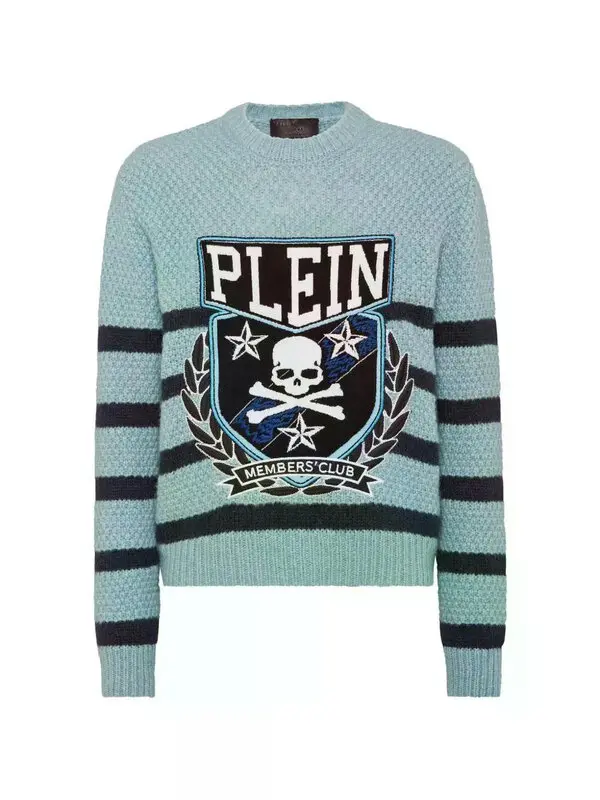 Philipp Plein Round-neck Sweater - Blue