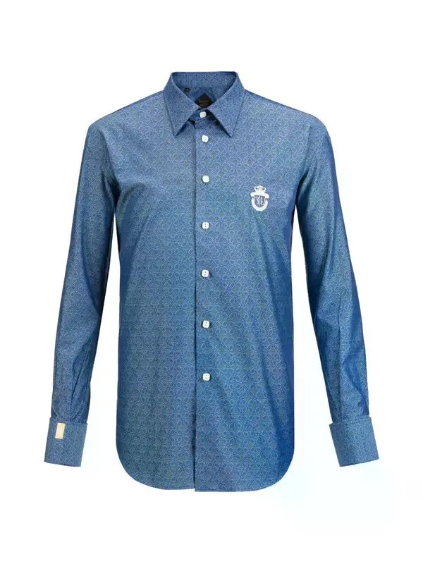 BILLIONAIRE Pattern Cotton Shirt