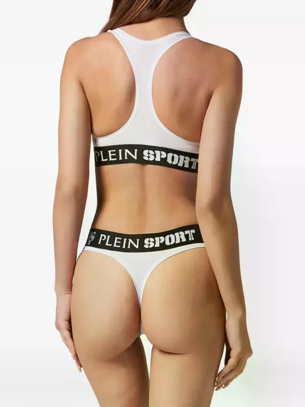 PLEIN SPORT Scratch-print Logo-waistband Underwear Set