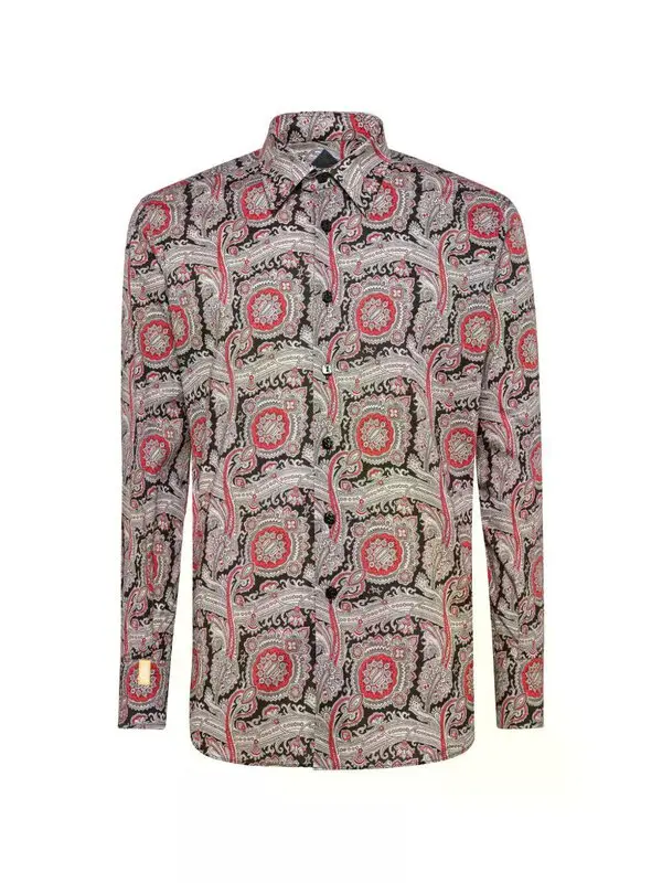 BILLIONAIRE Paisley-print Shirt - Black