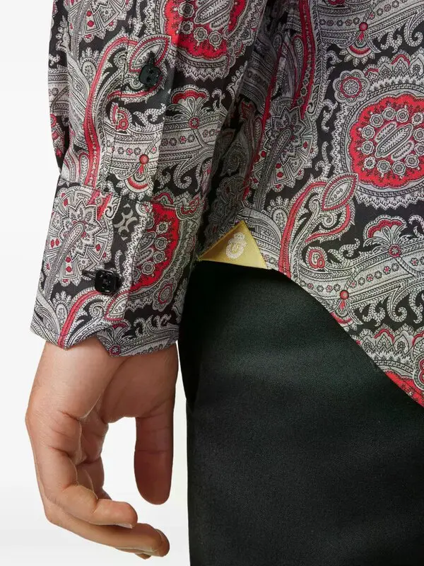 BILLIONAIRE Paisley-print Shirt - Black