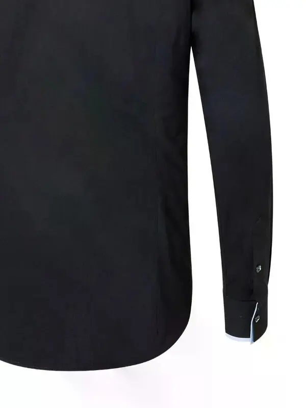 BILLIONAIRE Amede Crest-embroidered Shirt - Black