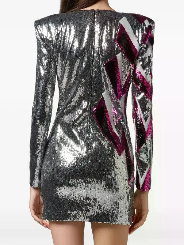 Philipp Plein Sequin Embellished Mini Dress