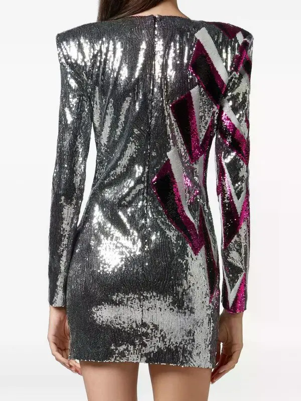 Philipp Plein Sequin Embellished Mini Dress