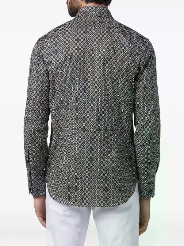 BILLIONAIRE Geometric Long-sleeved Shirt