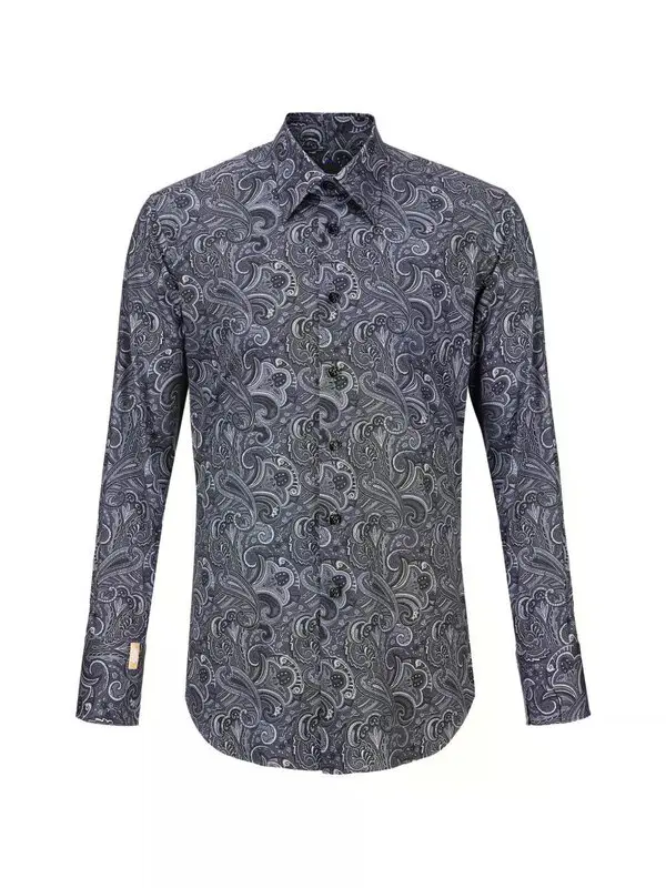 BILLIONAIRE Paisley-print Shirt - Black