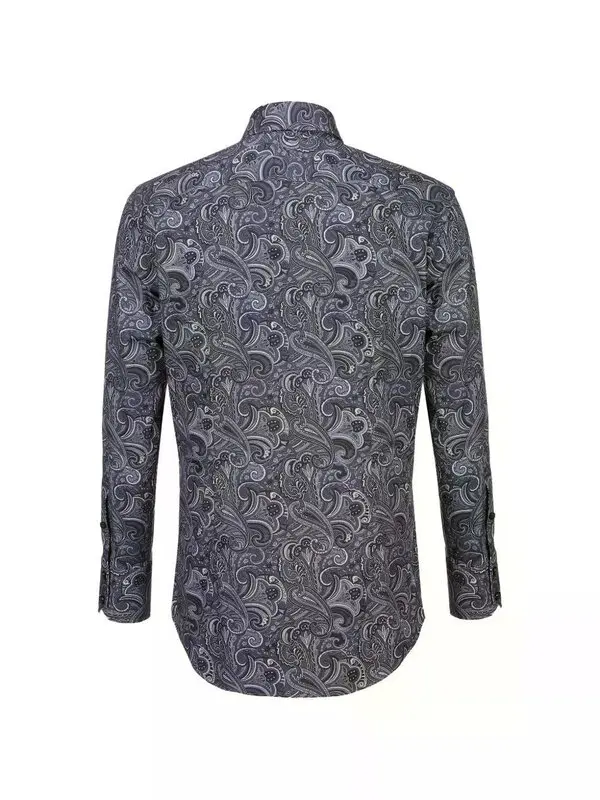 BILLIONAIRE Paisley-print Shirt - Black