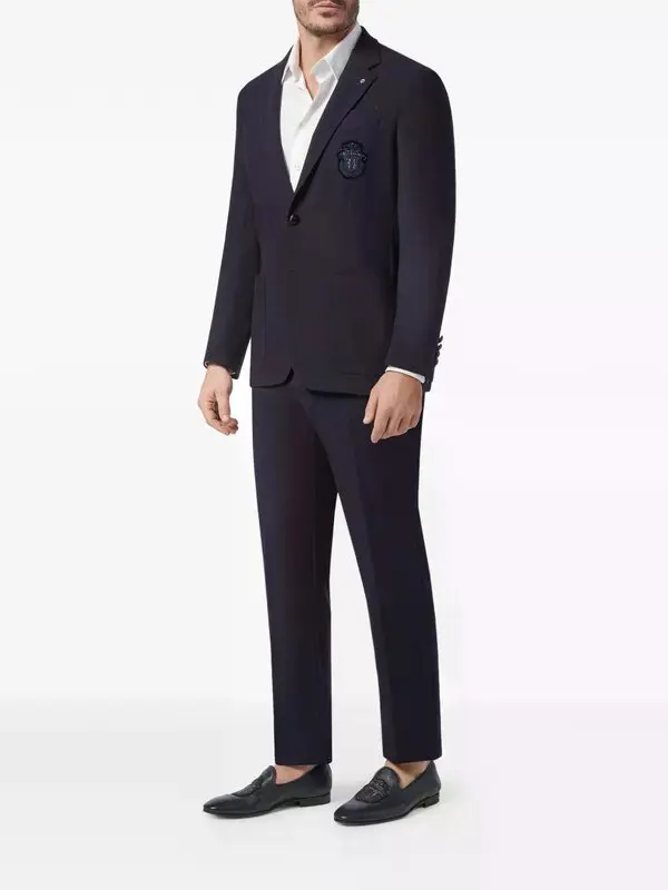 BILLIONAIRE Logo-detail Blazer - Blue