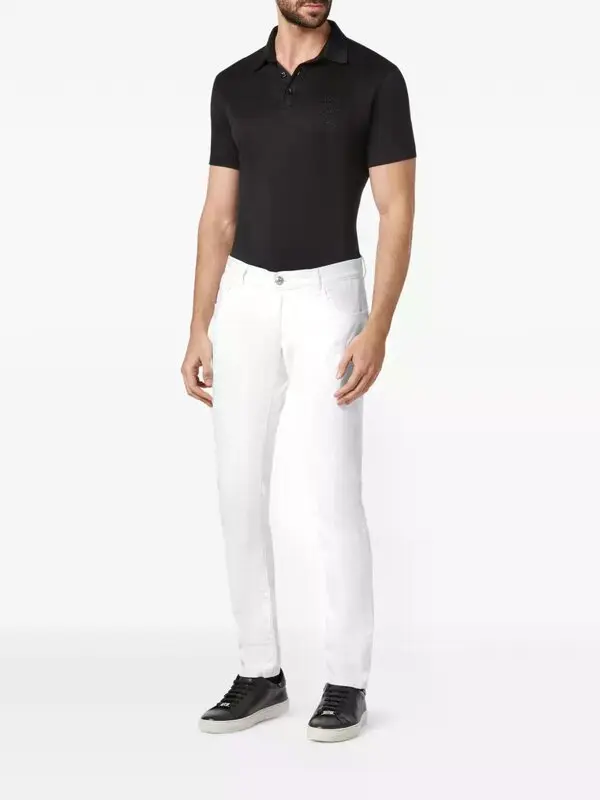 BILLIONAIRE Monogram Stud Slim Jeans