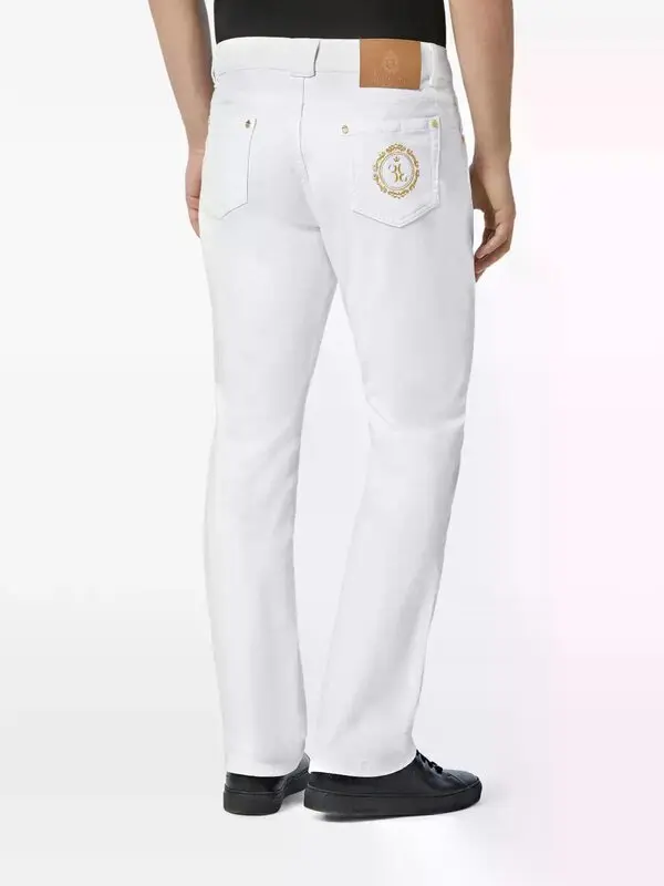 BILLIONAIRE Monogram Embroidered Jeans