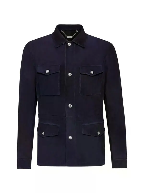 BILLIONAIRE Button-up Suede Jacket