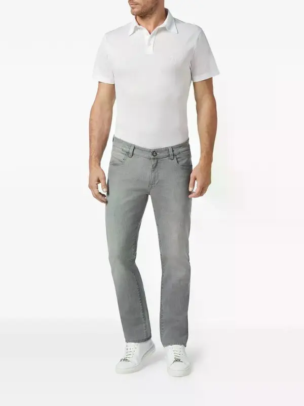 BILLIONAIRE Embroidered Five-pocket Trousers - Grey