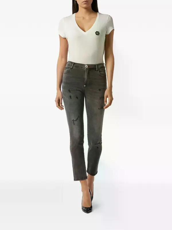 Philipp Plein Slim-fit Ripped Jeans
