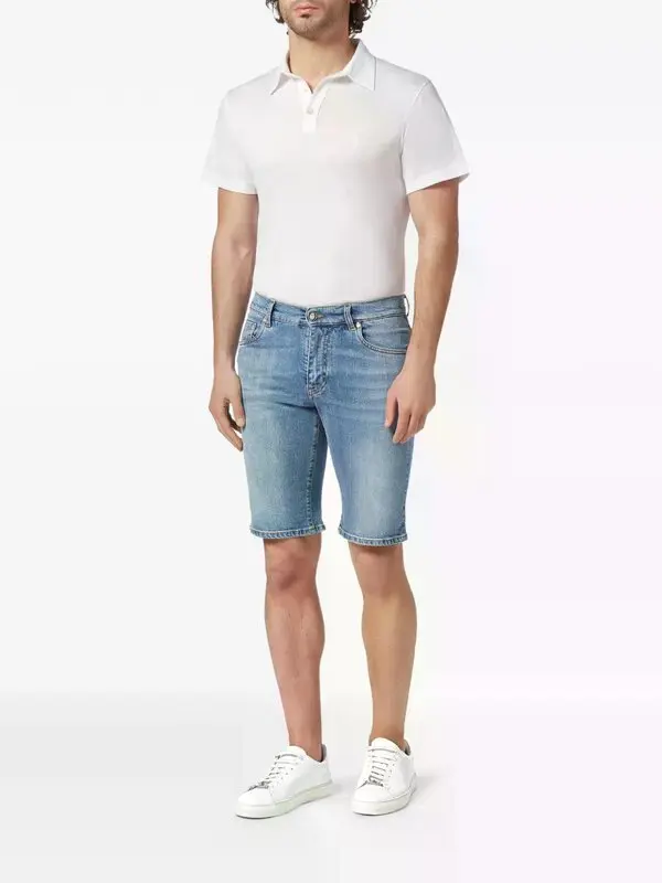 BILLIONAIRE Embroidered Denim Shorts