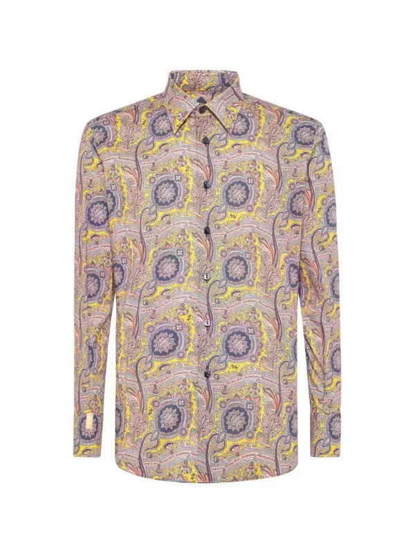 BILLIONAIRE Paisley-print Shirt - Yellow
