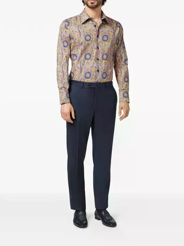 BILLIONAIRE Paisley-print Shirt - Yellow