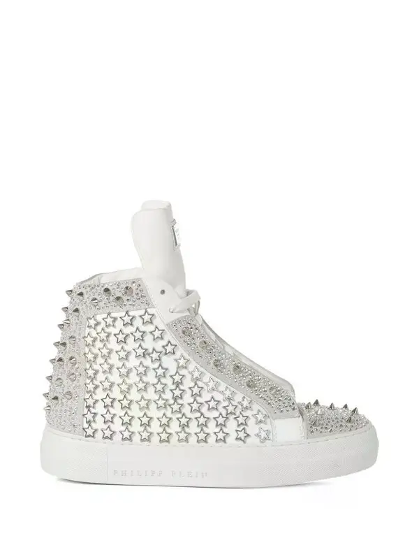 Philipp Plein Stud-embellished Sneakers - White