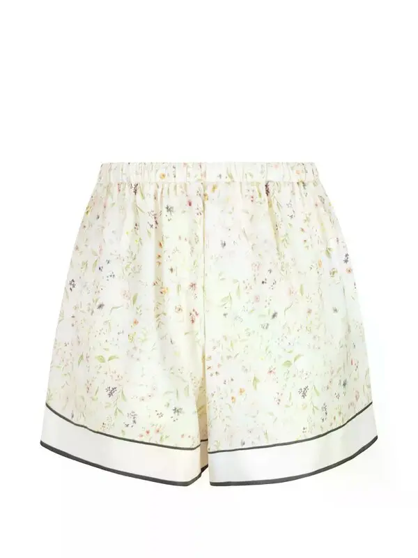 TELA Floral-print Shorts - Neutrals