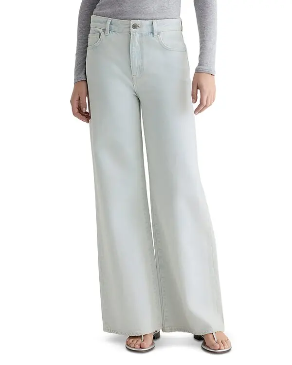 Ag Saige Mid-rise Wide Leg Jeans - Luminance