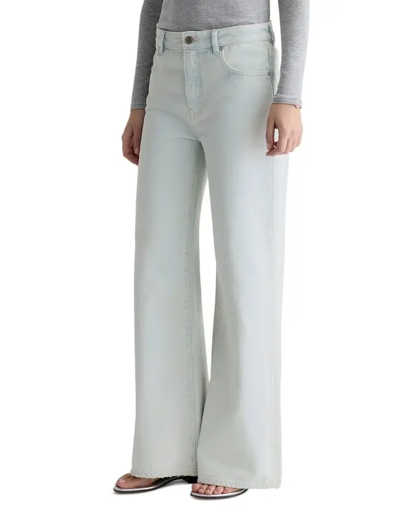 Ag Saige Mid-rise Wide Leg Jeans